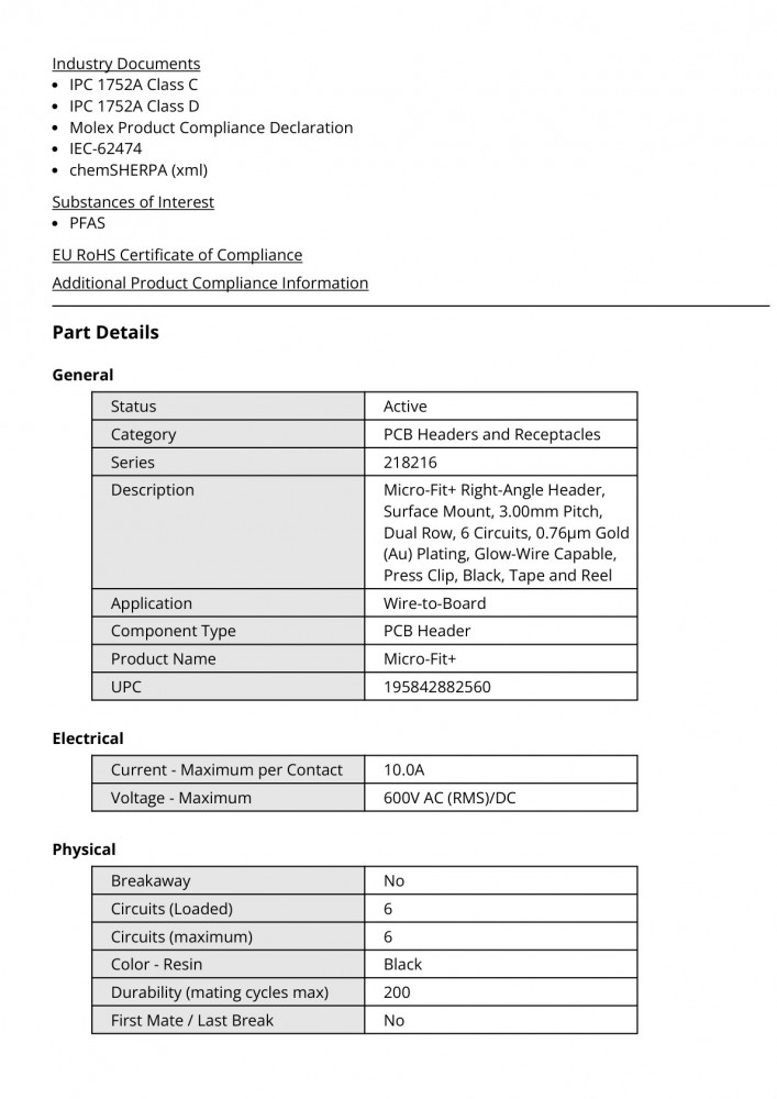 Technical document page 2 for product 2182160612
