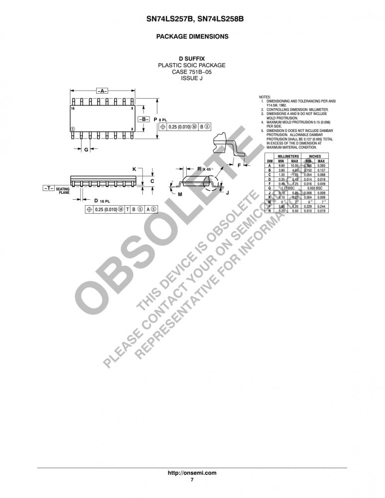 SN74LS258BDR2 datasheet page 7