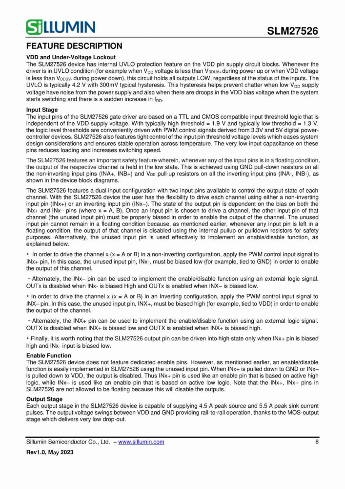 Supplied technical document, page 8