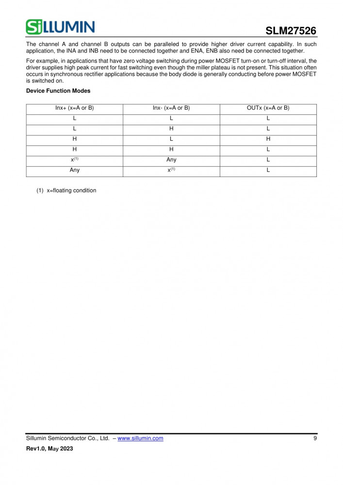 Supplied technical document, page 9