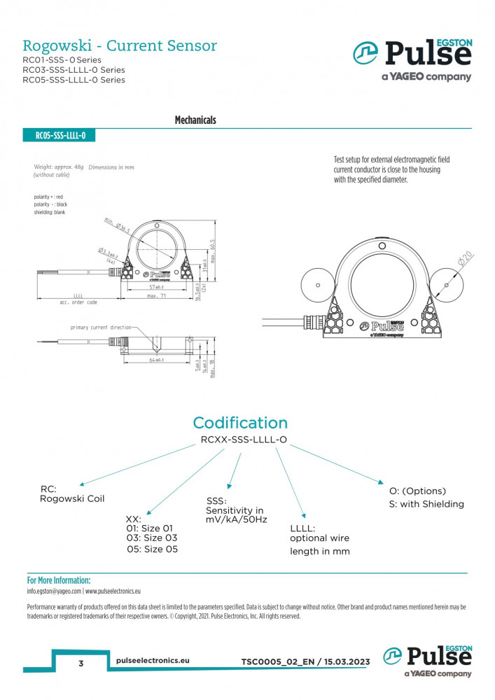 RC03-600-0250 technical document page 3
