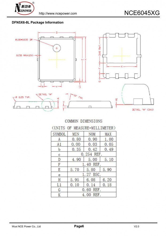 NCE6045XG datasheet page 6