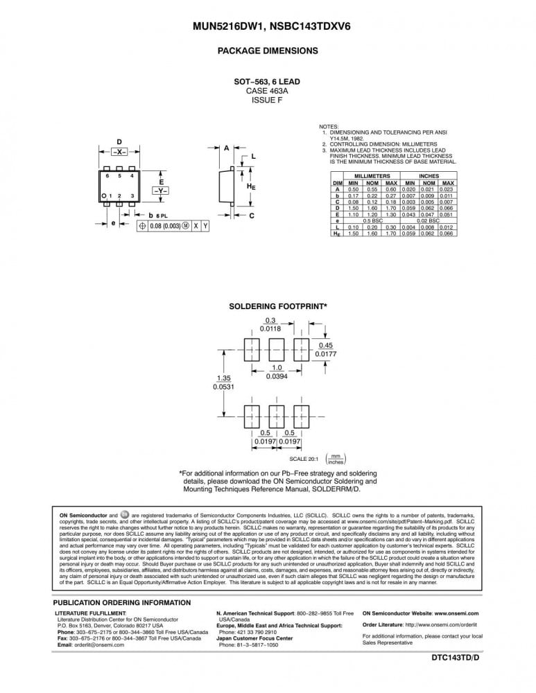 MUN5216DW1T1G datasheet page 6
