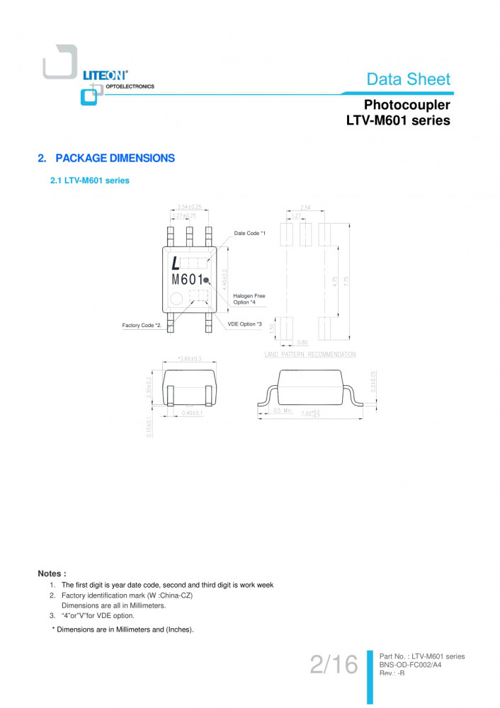 LTV-M601 datasheet page 3