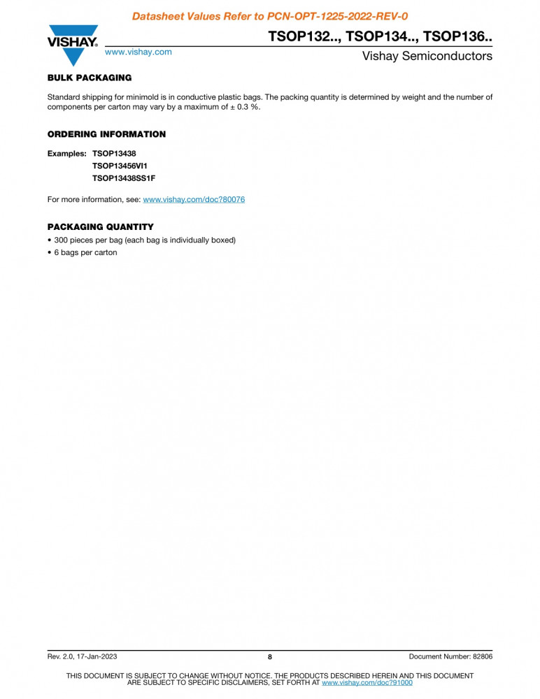 TSOP13656 technical document page 8
