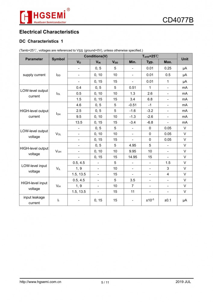 CD4077BM/TR datasheet page 5