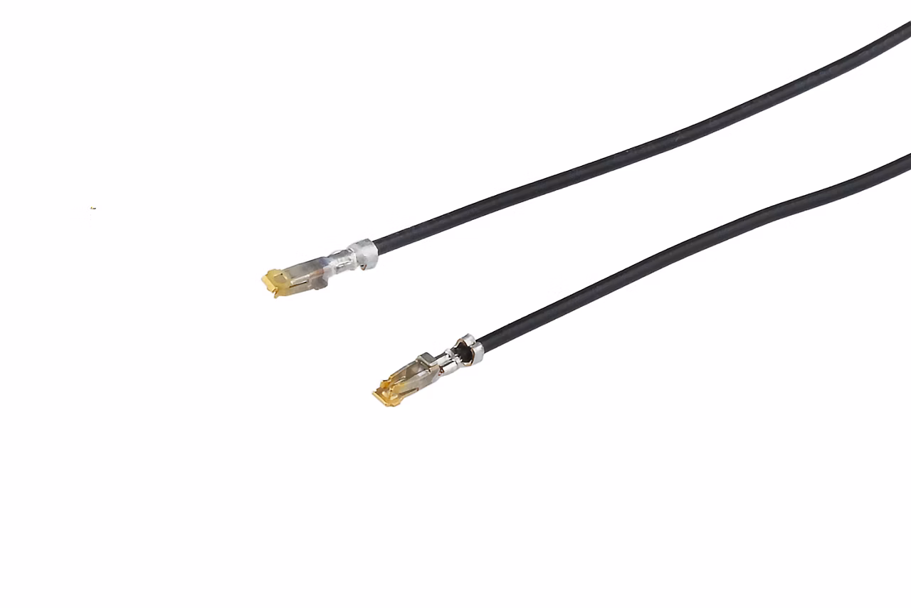 Pre-Crimped Lead Micro-Lock Plus 2.0 Female-to-Micro-Lock Plus 2.0 Female, 0.76µm Gold (Au) Plating, 500.00mm Length, 26 AWG, Black