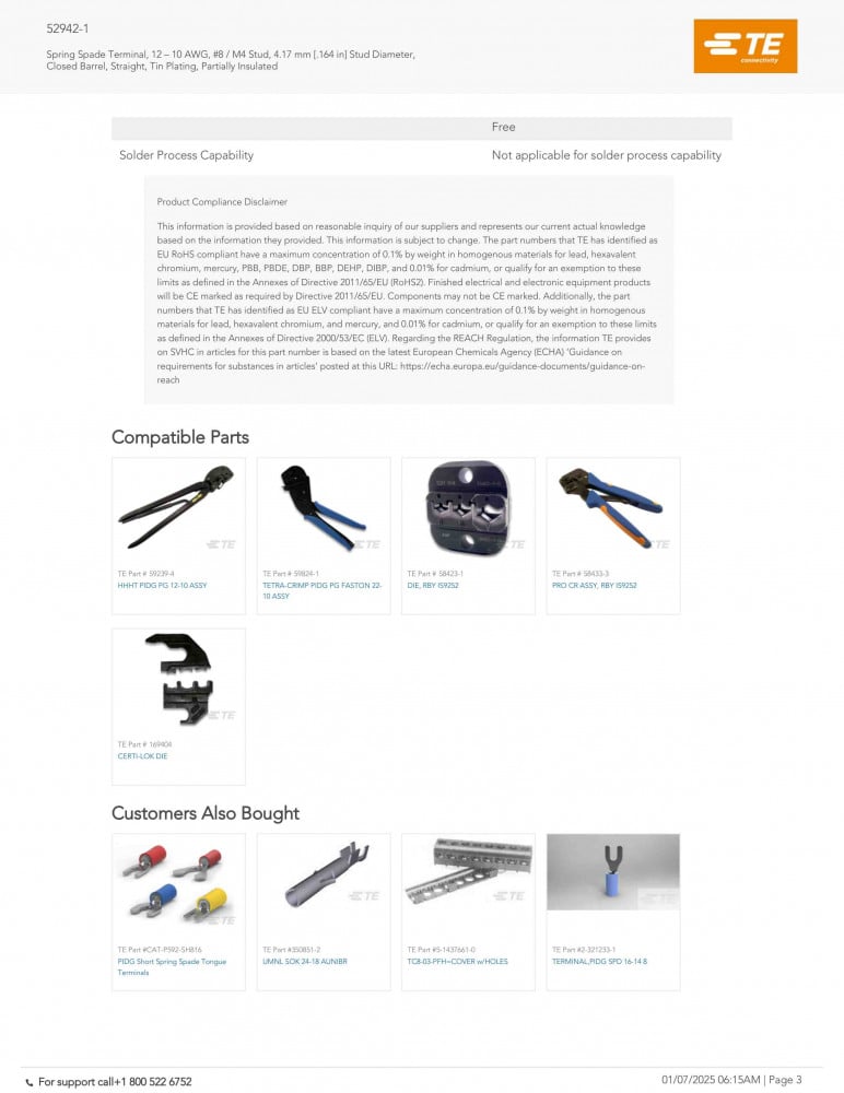 TE 52942-1 technical document page 3
