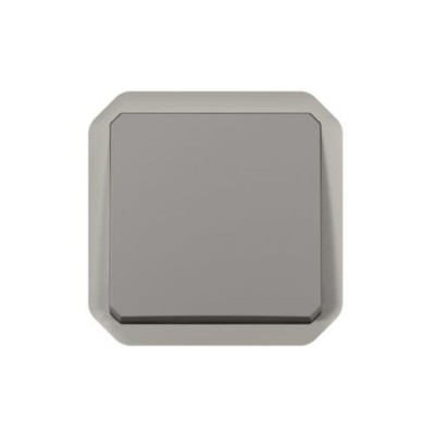 Plexo - Push button no contact - Grey IP55 IK08 mechanism - 250V AC 10A tool-free connection - Single push button for sale