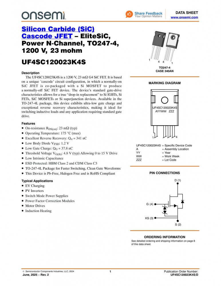 UF4SC120023K4S datasheet page 1