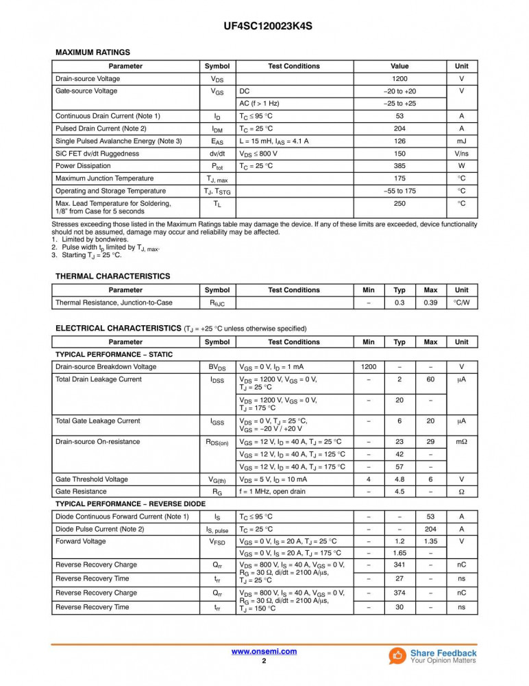 UF4SC120023K4S datasheet page 2