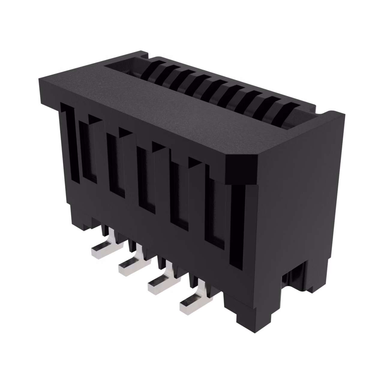 Easy-On FFC/FPC Connector, 0.50mm Pitch, Surface Mount, Vertical, Non-ZIF, Standard Footprint, Tin Bismuth Plating, Short Terminal Type, Black, 9 Circuits for sale