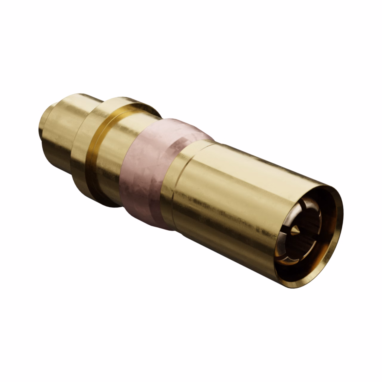 Din 1.0/2.3 (41626) Jack, Straight, Solder, with Retaining Clip, .047