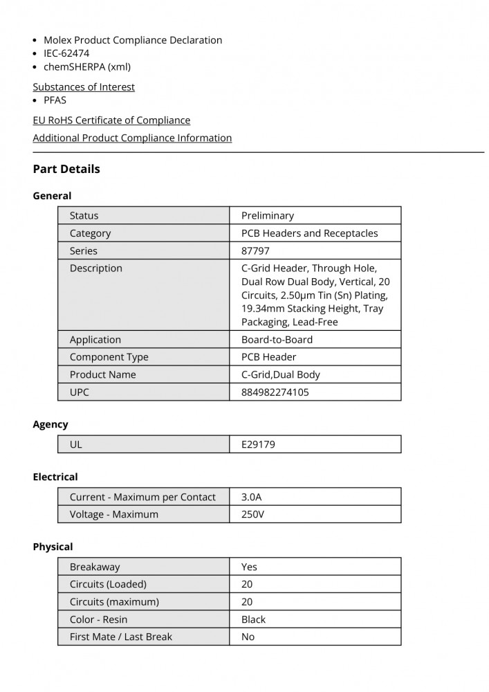 MOLEX 877972035 technical document preview, page 2