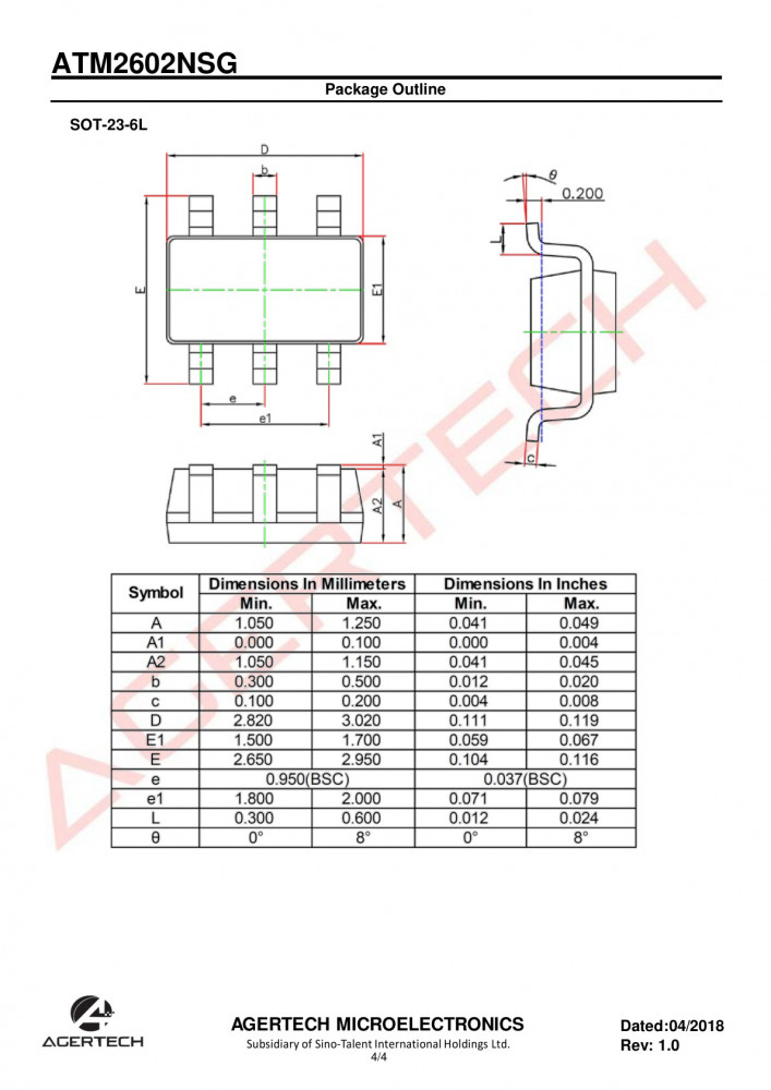 ATM2602NSG datasheet page 4