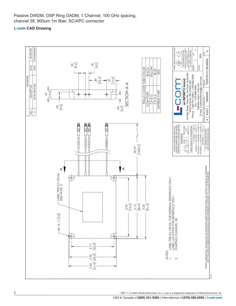 PDW1R-01138-NN5N technical document page 3