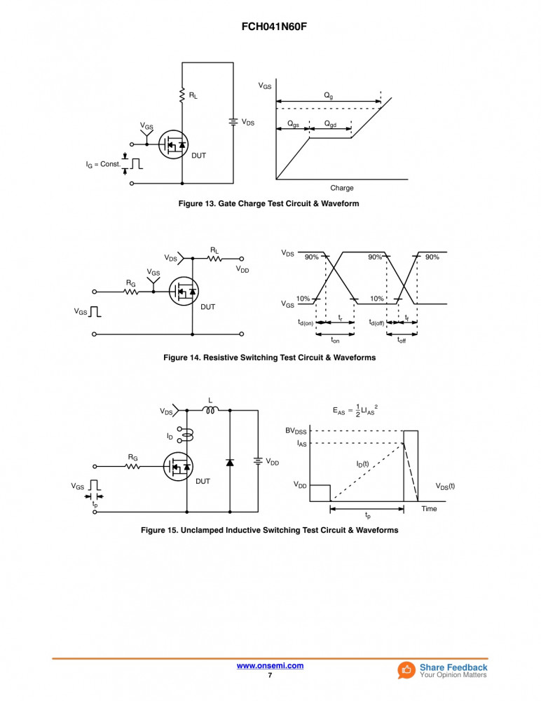 FCH041N60F datasheet page 7