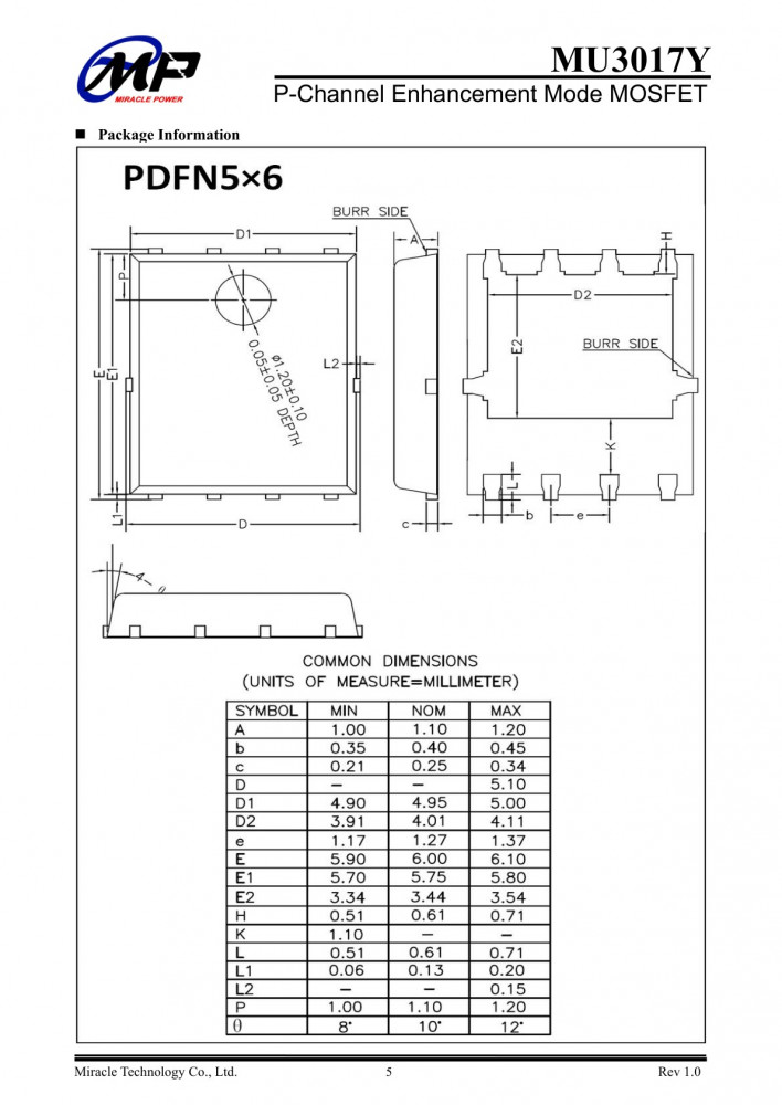 MU3017Y datasheet page 5