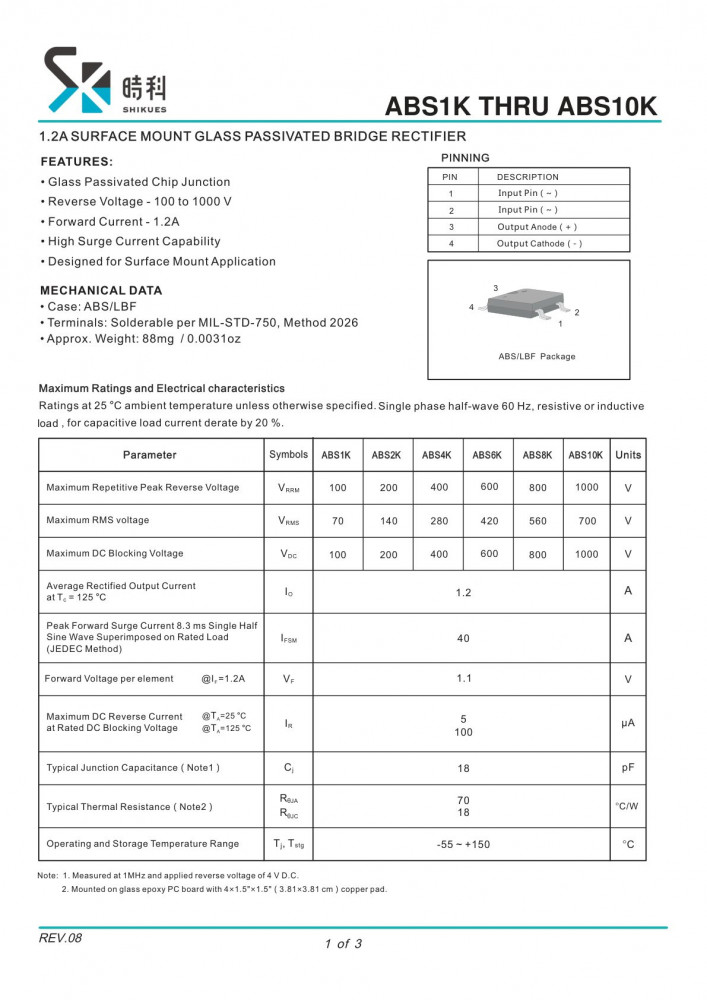 ABS2K datasheet page 1