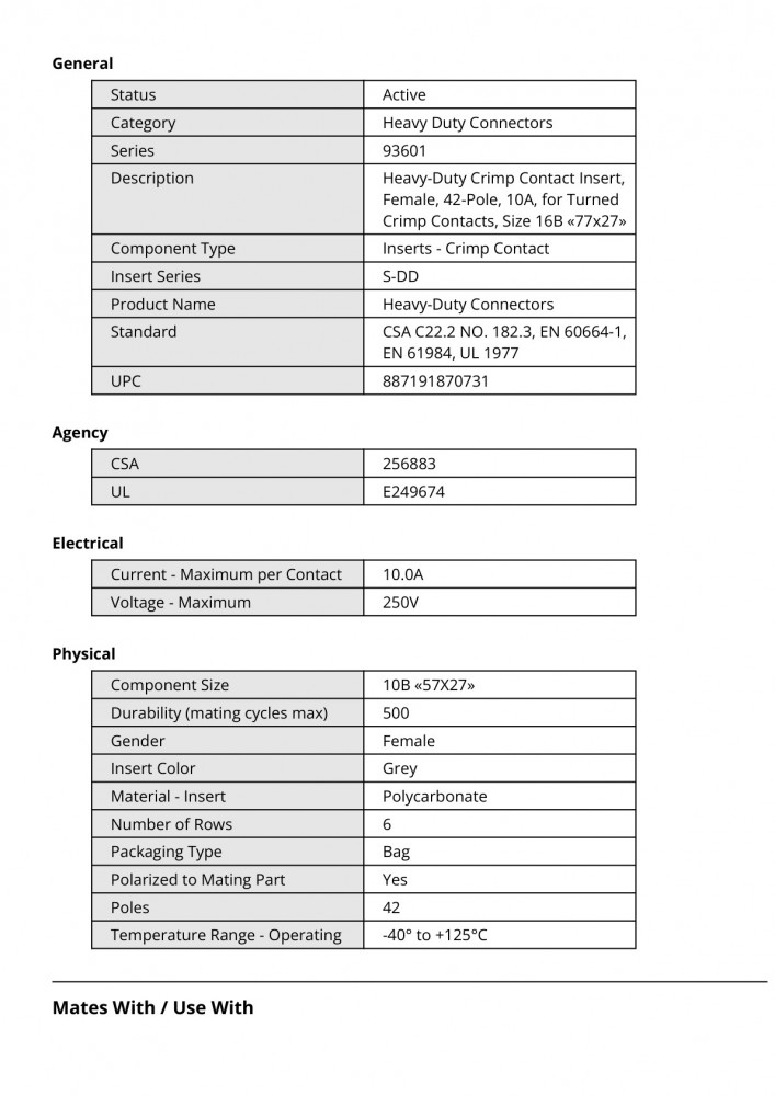 936010105 product document image, page 2