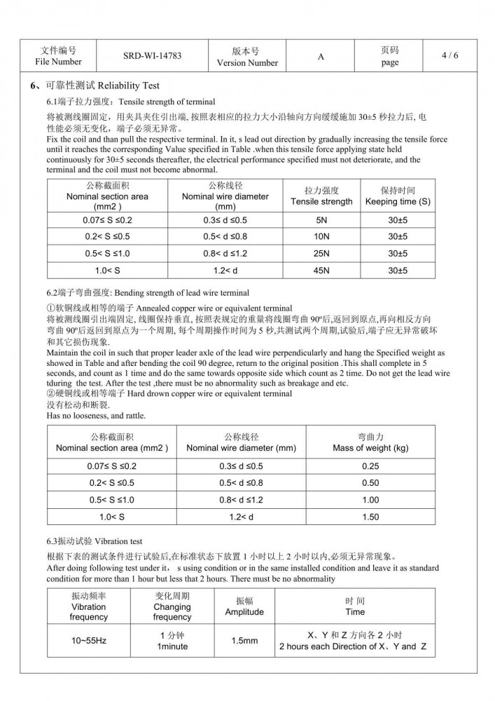 SOREDE SH0810 reliability test page 2