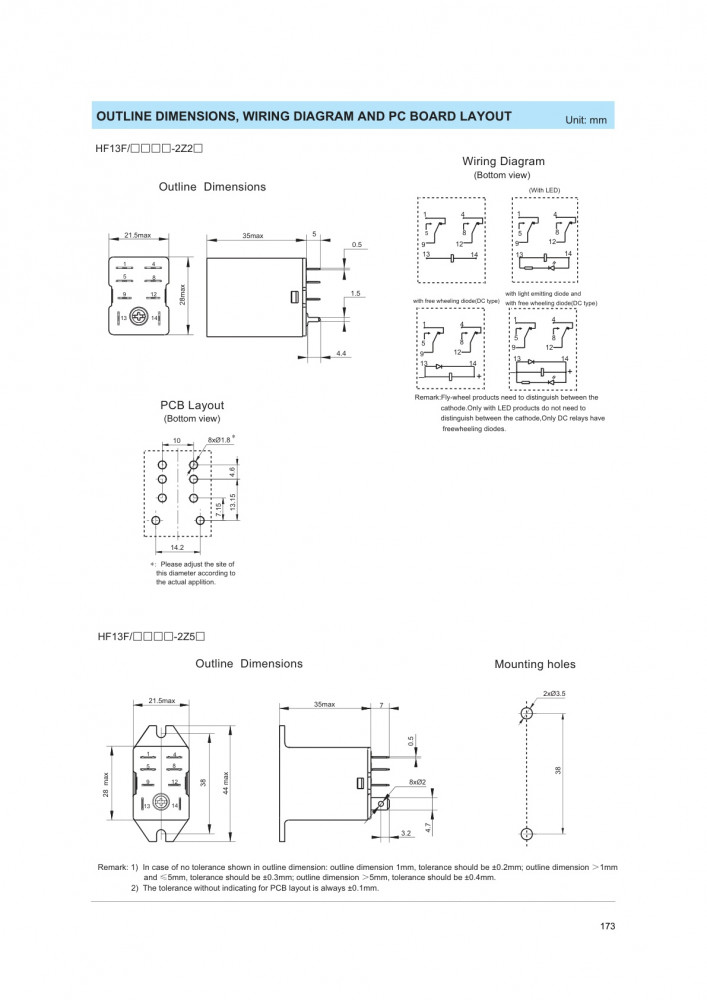 HONGFA HF13F datasheet page 4