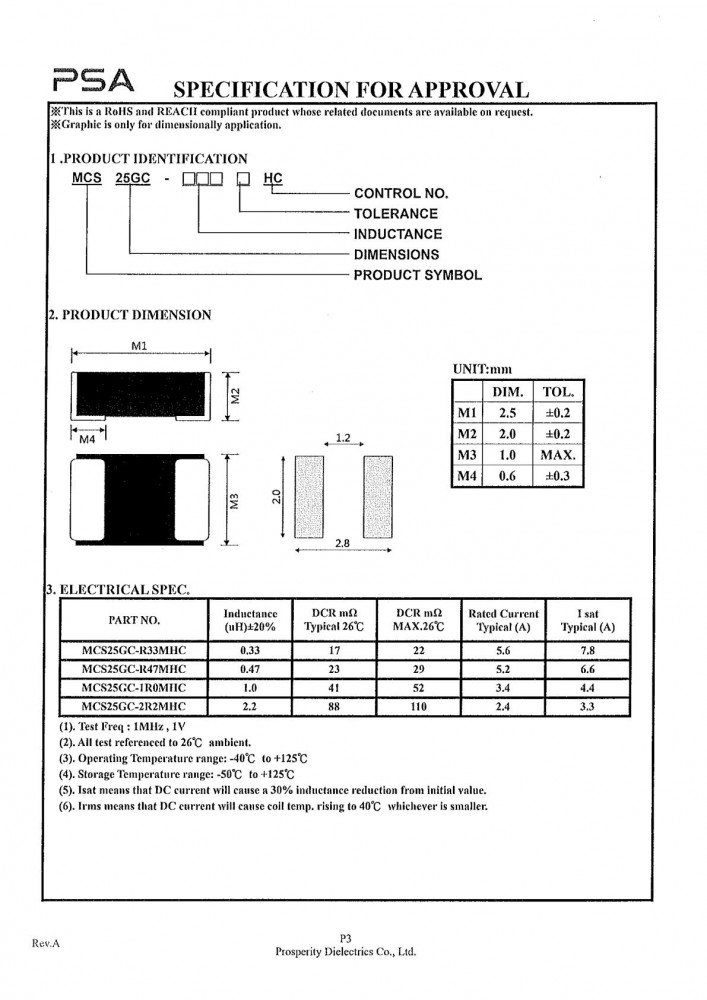 PSA product document page 5