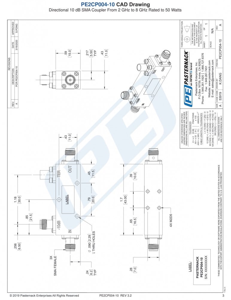 PE2CP004-10 datasheet page 3