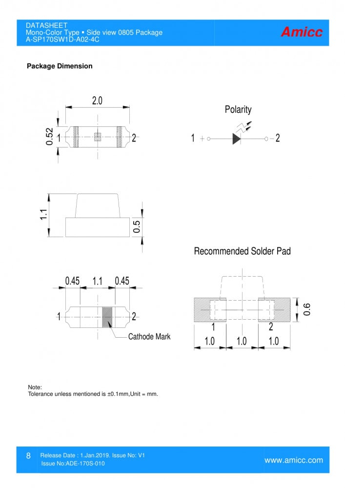 A-SP170SW1D-A02-4C datasheet page 8