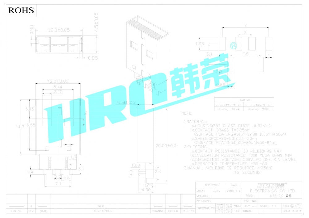 U-G-04WS-W-05 manufacturer drawing preview