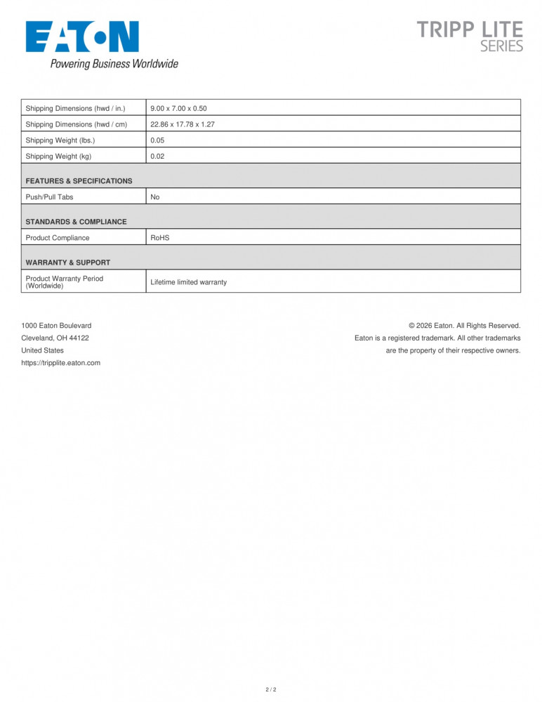 N458-001-9 product document image, page 2