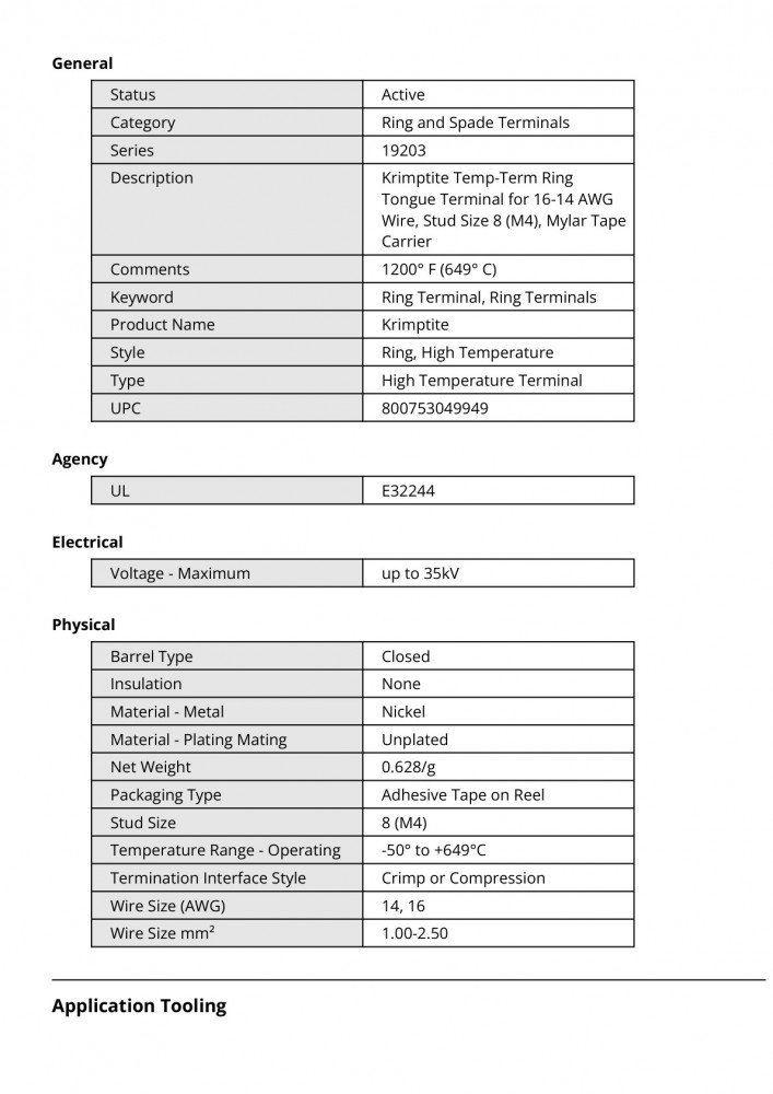 Technical document image 2 for Molex 192030084