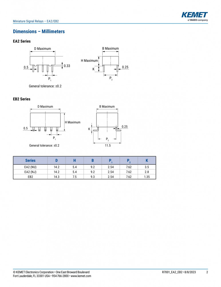 KEMET EB2-12NU-L datasheet page 2