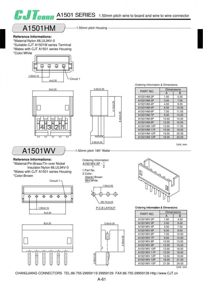 CJT A1501 series datasheet page 4