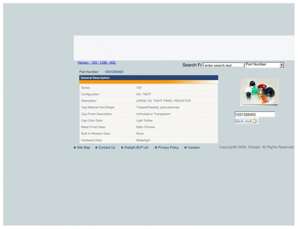 Dialight 103-1336-403 technical document preview