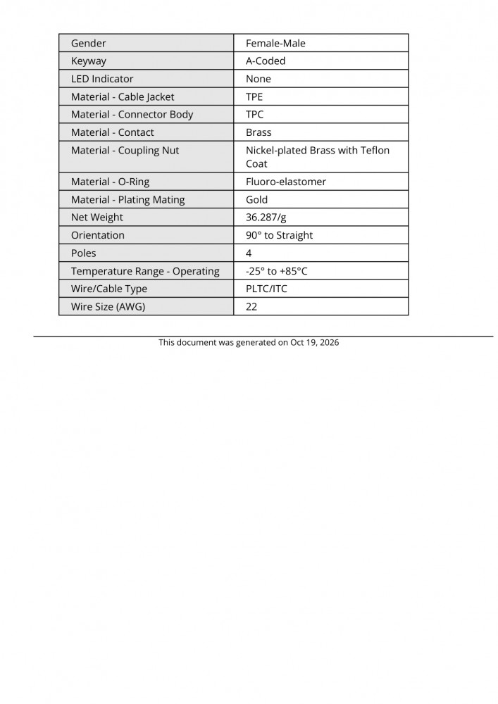 Molex customer drawing, page 3