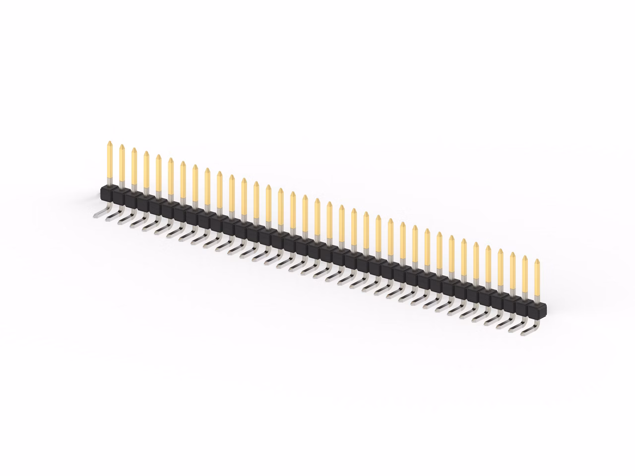 KK 254 Breakaway Header, Right-Angle Surface Mount Compatible, 36 Circuits, 0.38µm Gold (Au) Plating, Mating Pin Length 8.23mm, Bag for sale