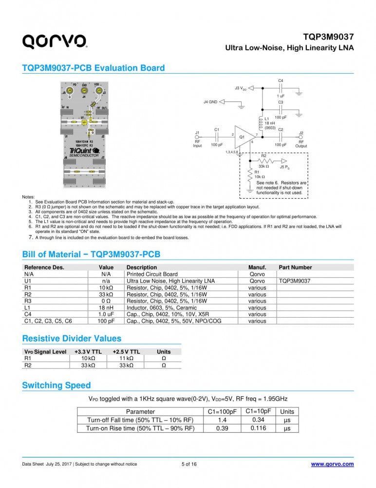 TQP3M9037 datasheet page 5