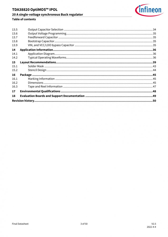 TDA38820AUMA1 datasheet page 3