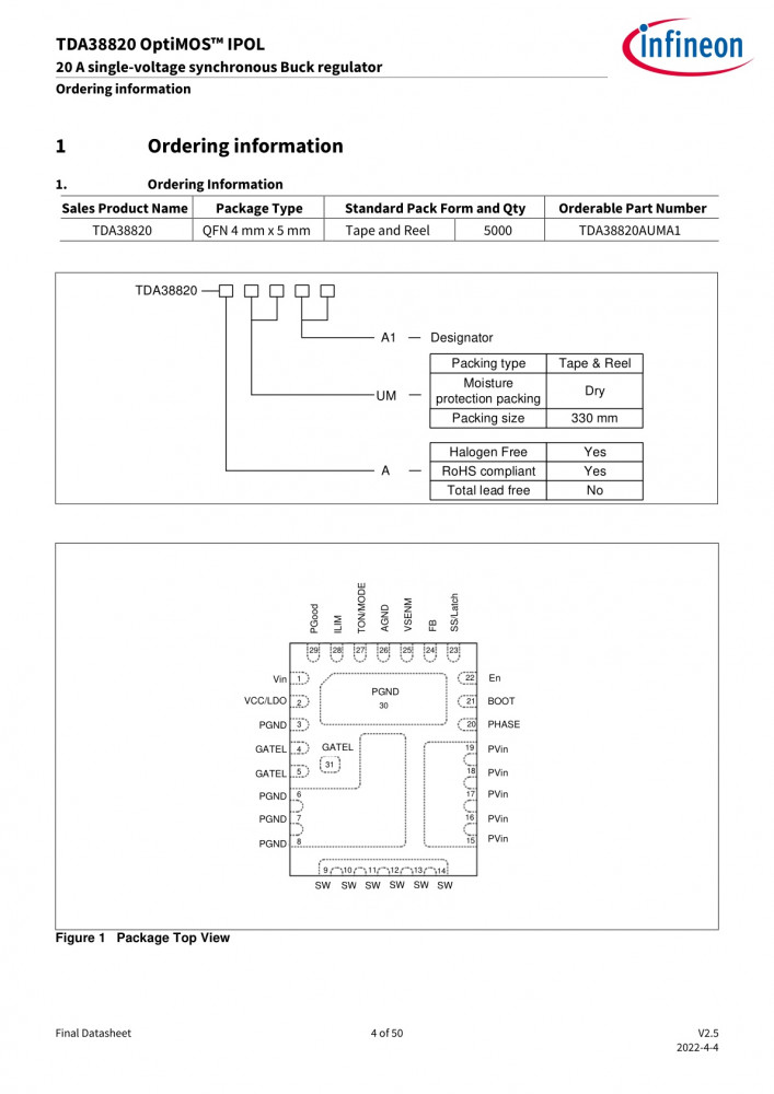 TDA38820AUMA1 datasheet page 4