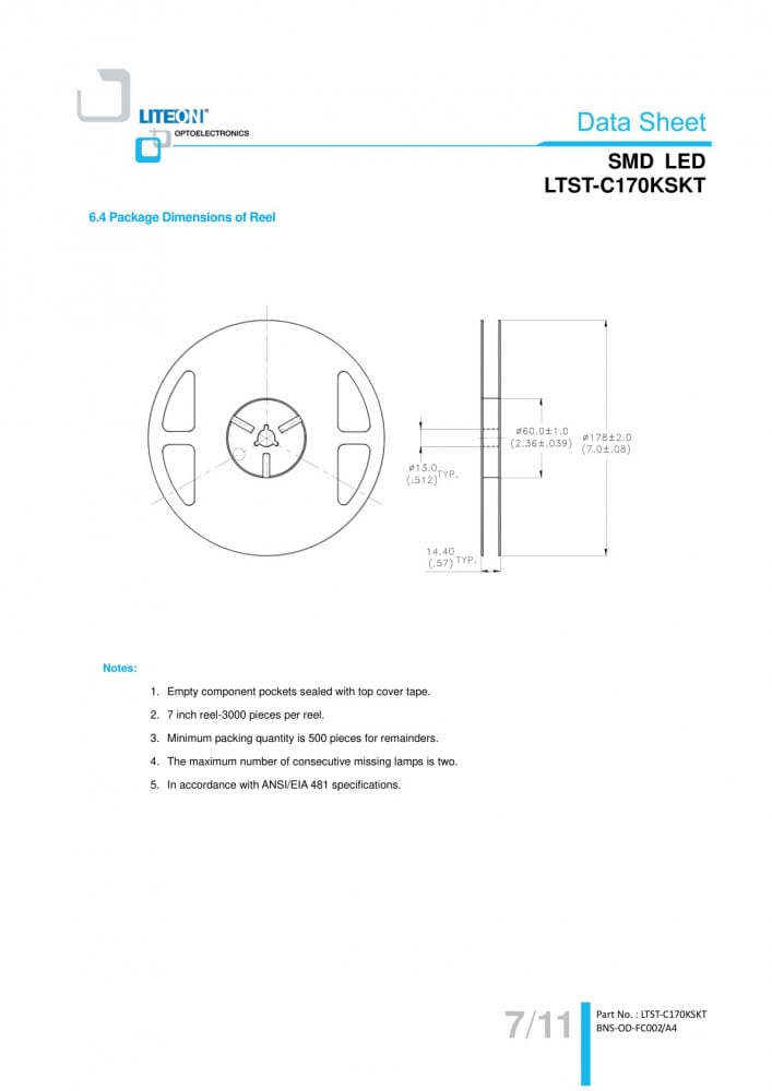 LTST-C170KSKT datasheet page 8
