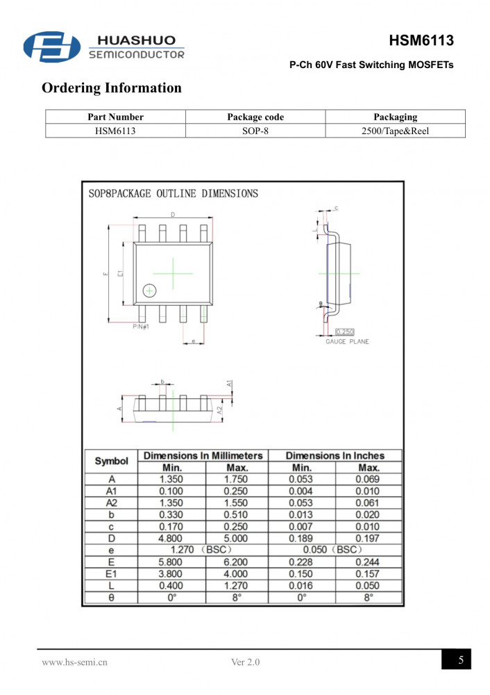 HSM6113 datasheet page 5