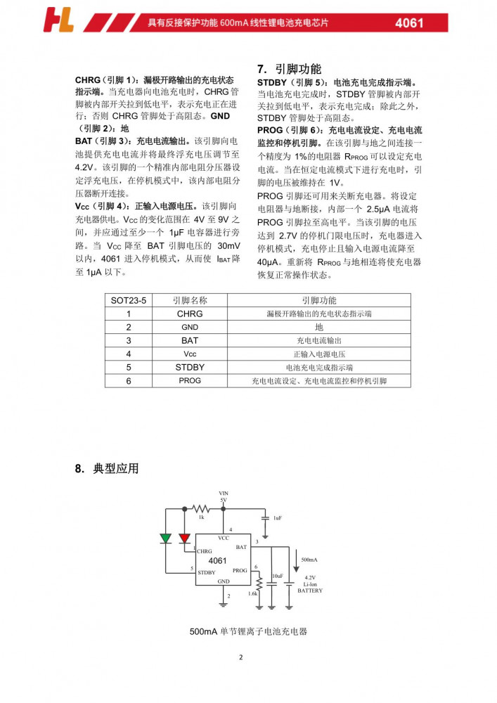 HL 4061 datasheet page 2
