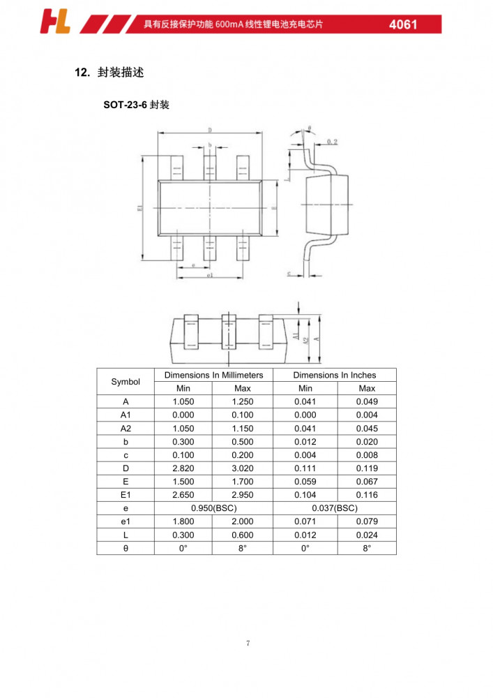 HL 4061 datasheet page 7