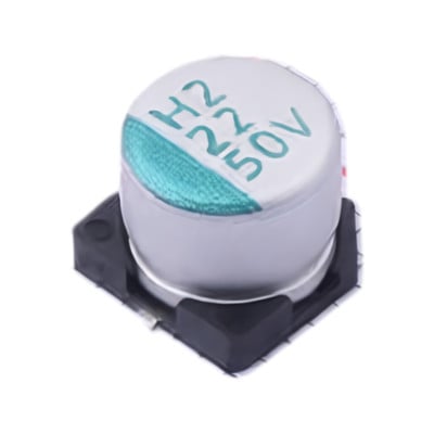 Lelon HBV220M1JTR-0608 Aluminum-Polymer Capacitor
