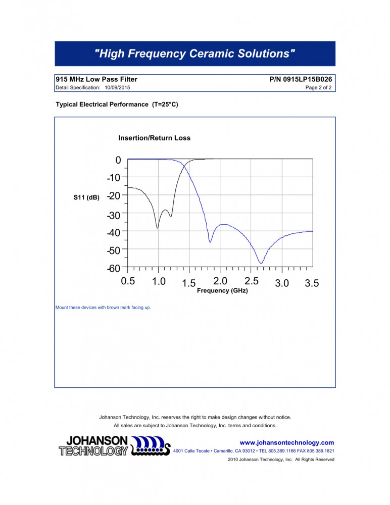 0915LP15B026 specification sheet, page 2