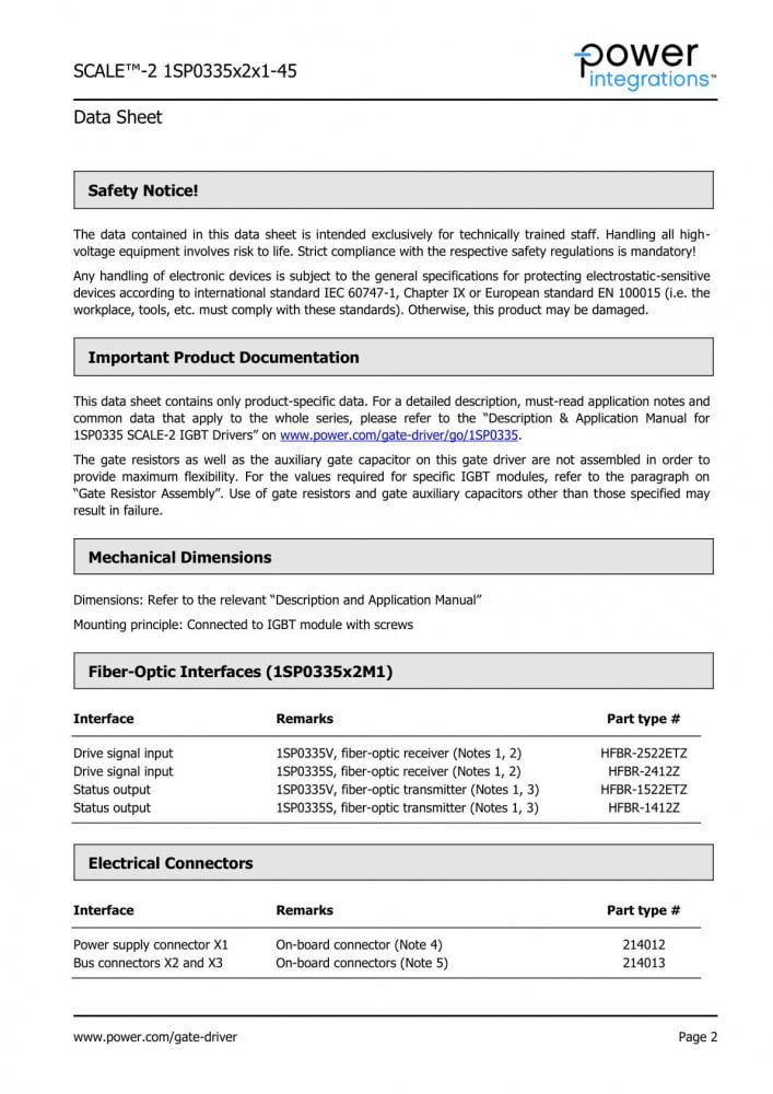 1SP0335S2M1-45 datasheet page 2
