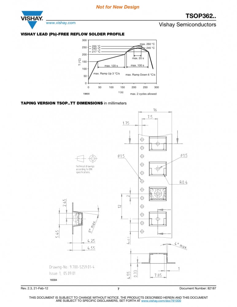 TSOP36240TT datasheet page 7