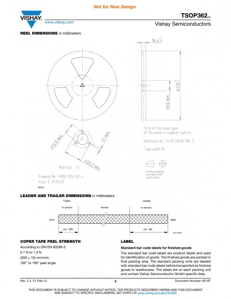 TSOP36240TT datasheet page 9