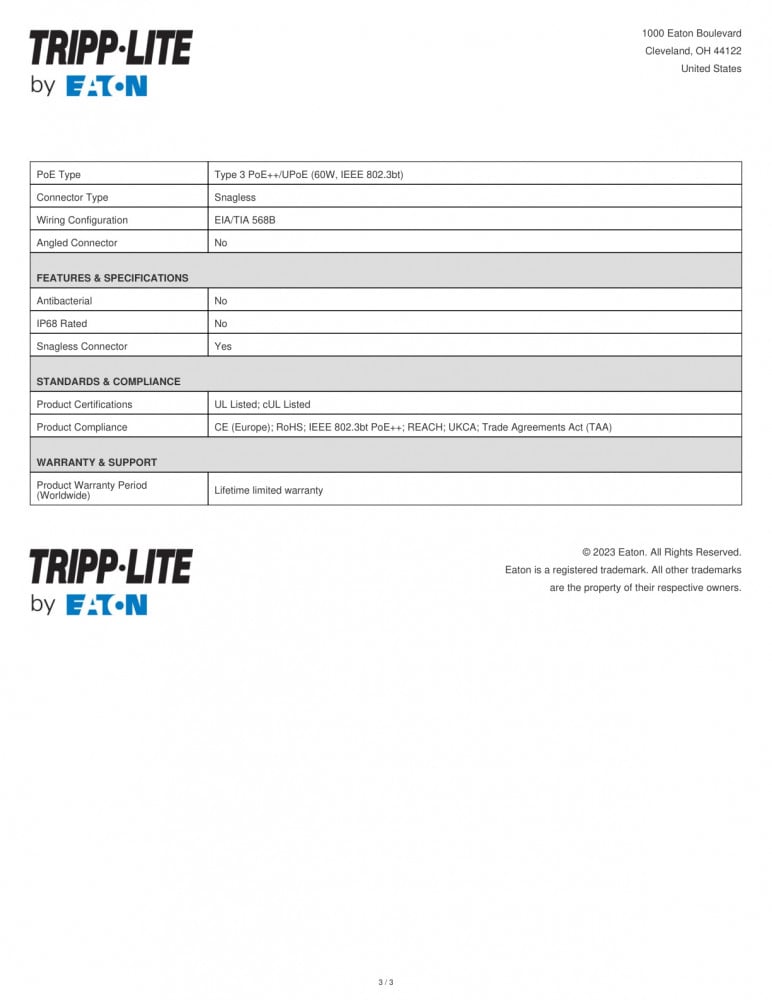 N272-030-WH technical document page 3